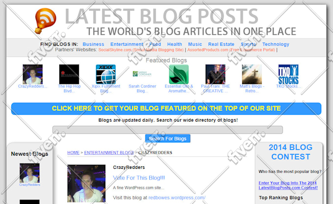 feature your BLOG or post on our blog network in 24