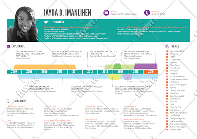 create a Killer CV Resume in Infographic Style