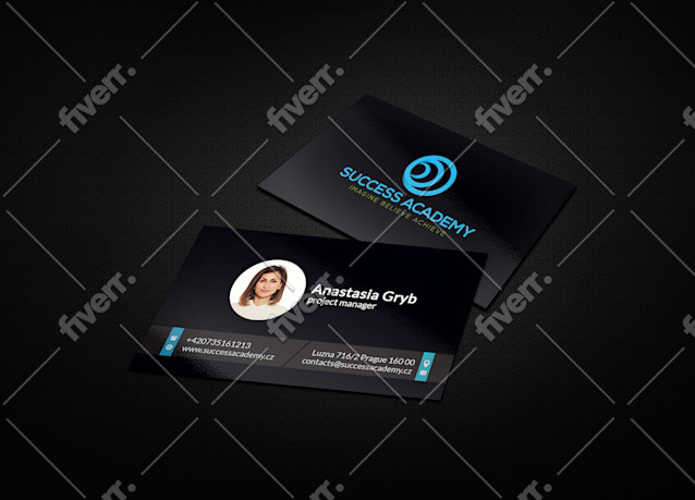 design OUTSTANDING 2side business card in 24 hrs