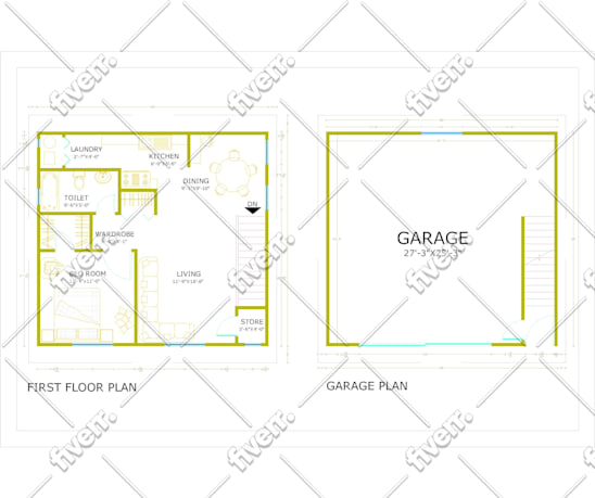 Draft 2d Autocad Archtectural Drawings Including P