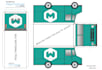 make a papercraft step van or UPS style delivery va