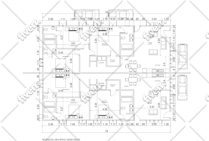 design your ARCHITECTURAL floor plan in autocad