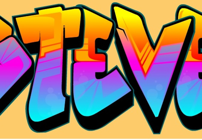 make a personnalized graffiti of your name