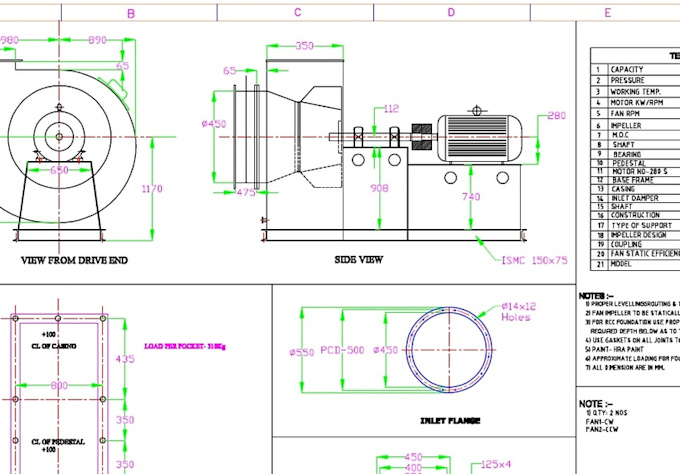 draw autocad 2D drawings professionally - fiverr