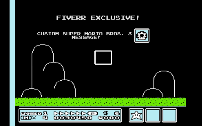 write a custom Super Mario message | Fiverr