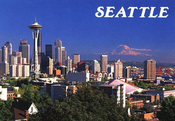 send a Personalized Postcard from Seattle Washingto