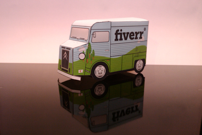 make a papercraft Citroen HY delivery van with your