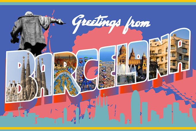 mail a postcard from Barcelona to any location