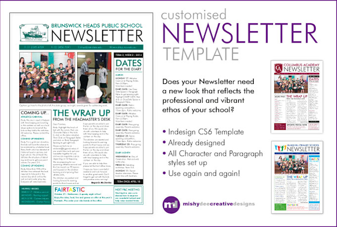 Customise A Newsletter Template In Indesign