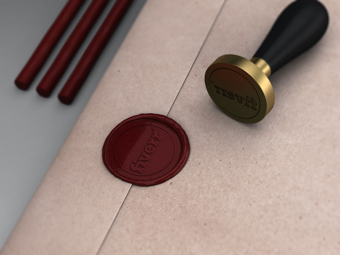 make Wax Seal Logo Signature - fiverr