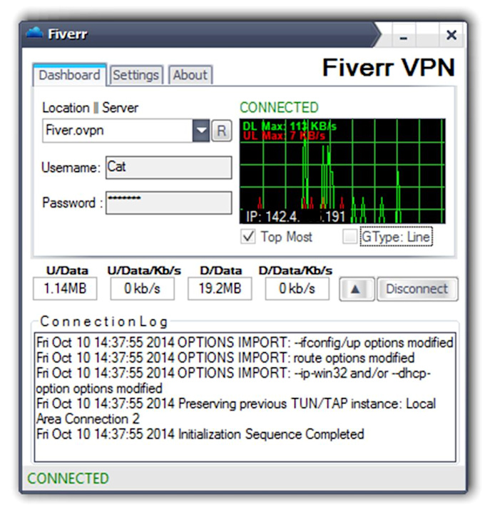 do custom open vpn client gui | Fiverr do custom open vpn client gui | Fiverr