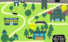 design a Custom MAP, Great for Weddings, Parties or Showers - fiverr